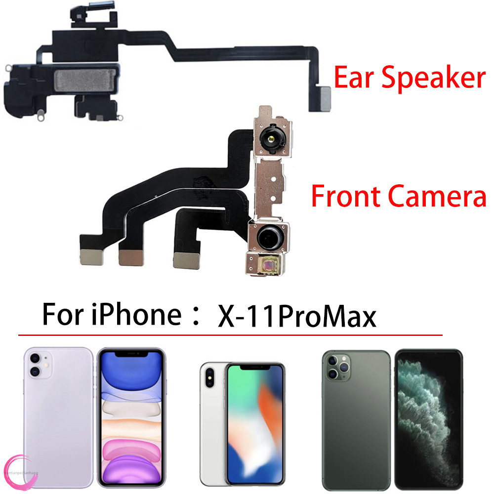 Ear Speaker Front Camera With Sensor Flex Cable For iPhone X XR XS 11 ...