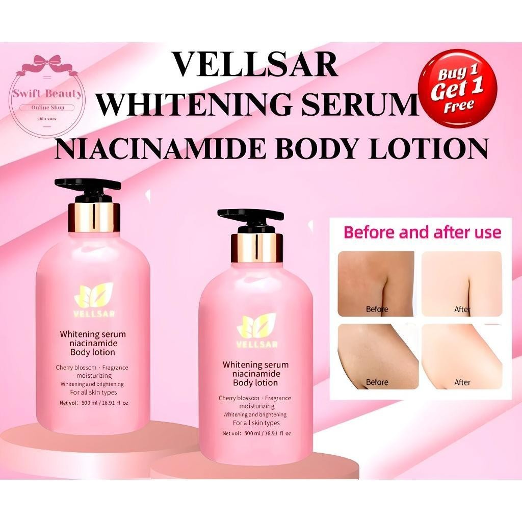(BUY 1 GET 1)VELLSAR DAILY MOSTURIZING BODY LOTION WITH NIACINAMIDE ...