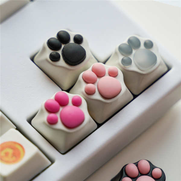 cute keycaps keycap Metal Cat's Claw Keycap Resin Personalized ...