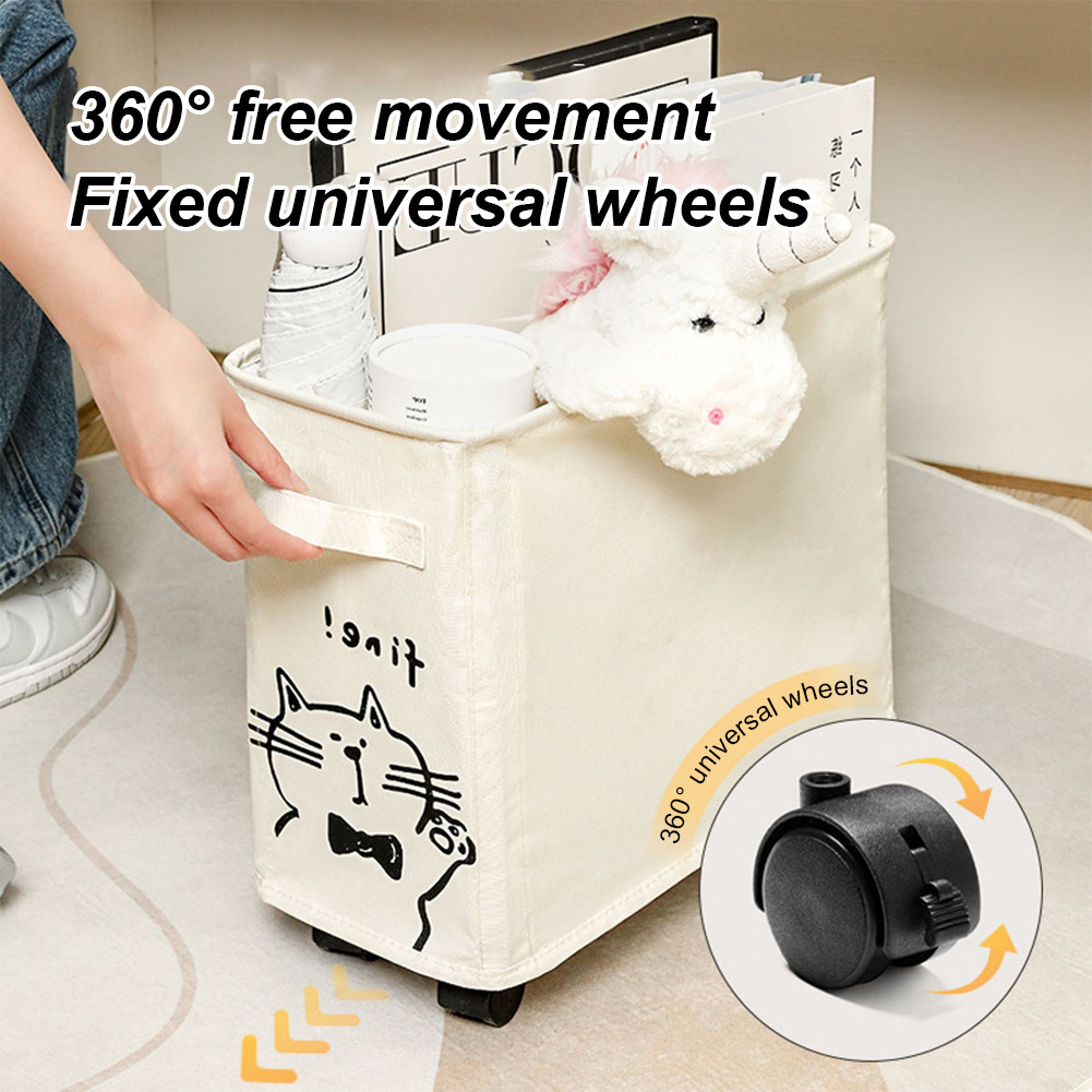 Under Desk Utility Cart with Wheels Multipurpose Organizer for Office ...