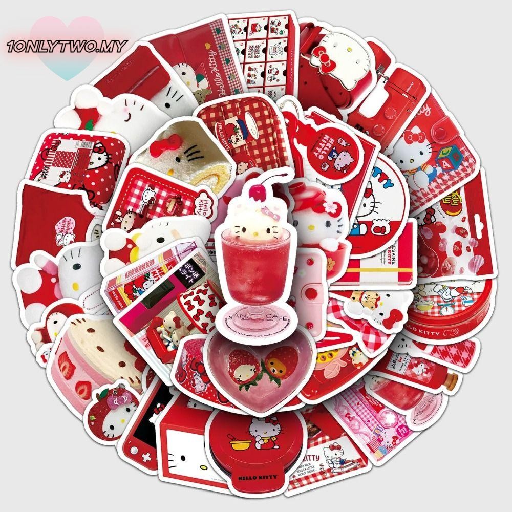 1ONLYTWO 50pcs Laptop Stickers, Cartoon Waterproof Hello Kitty Stickers ...