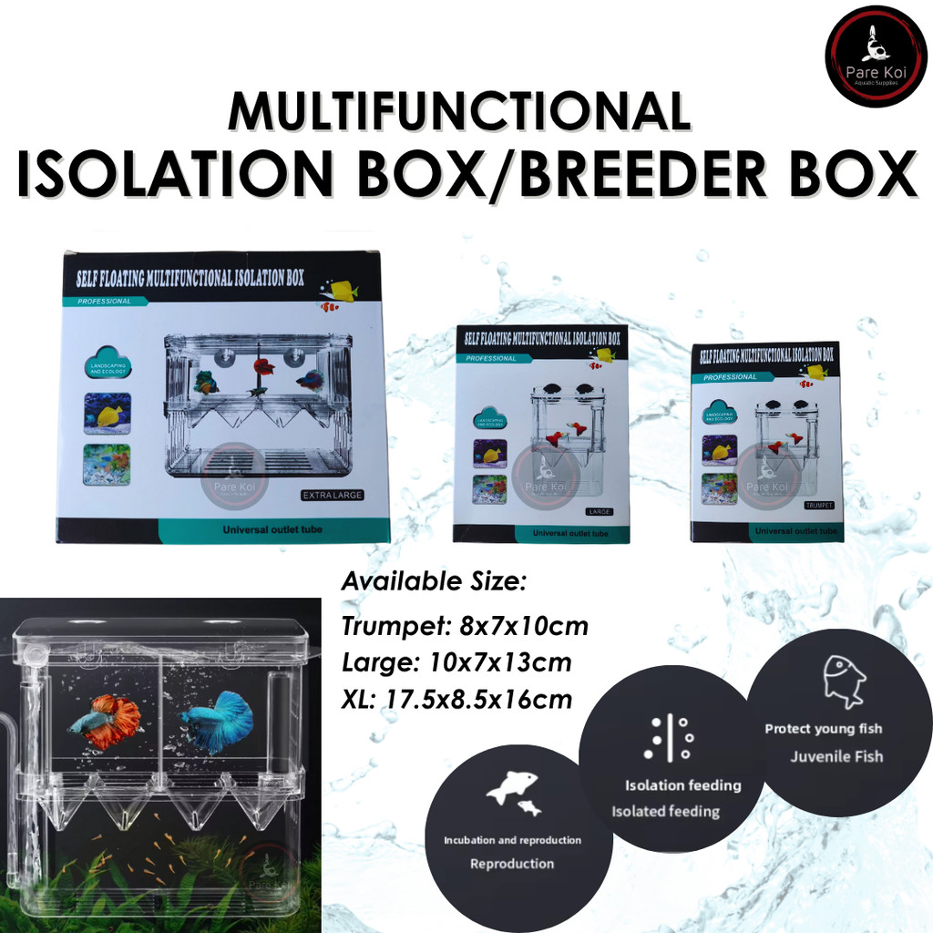 Isolation Box for Aquariums Isolation incubator Hatching box Acrylic ...