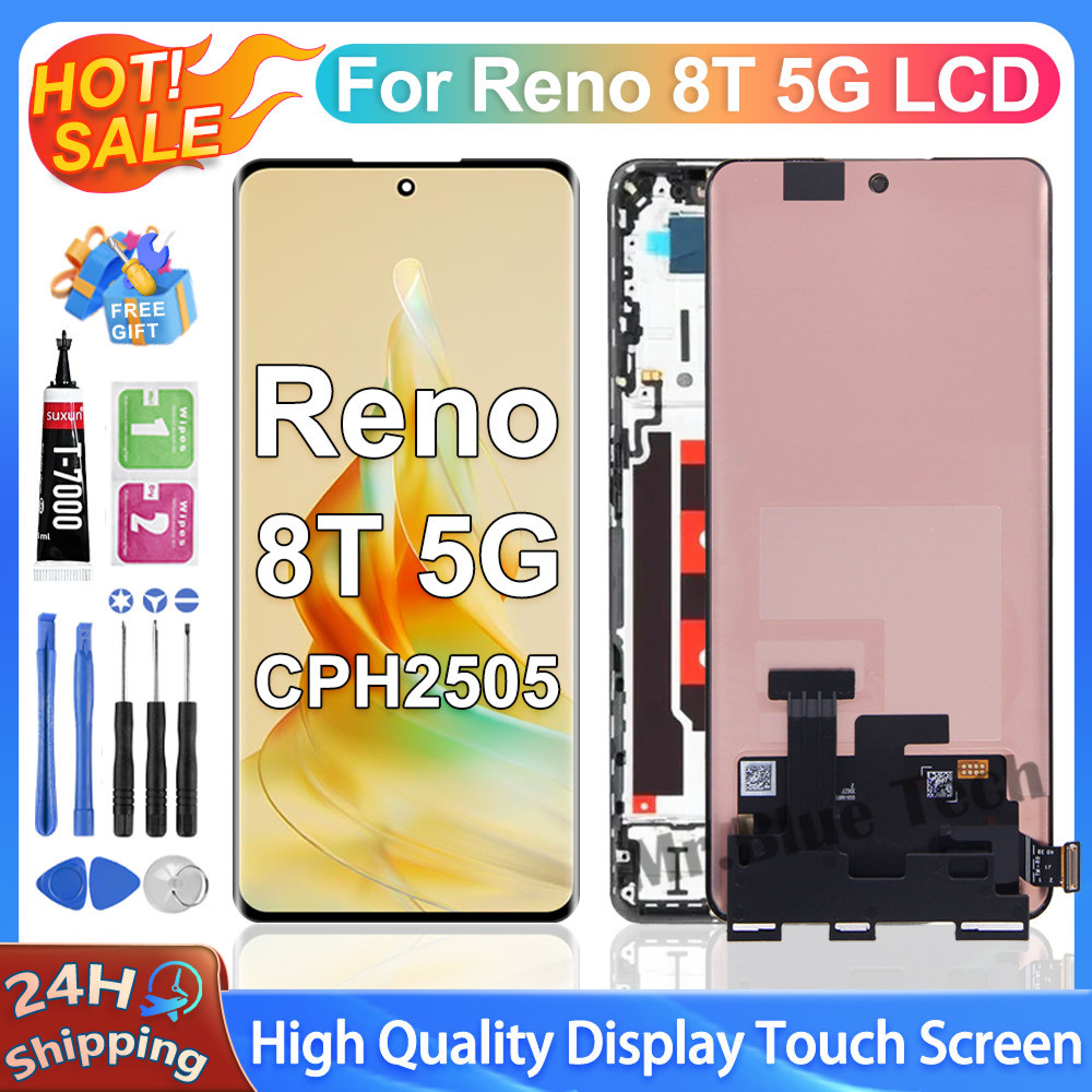 AMOLED 120hz for OPPO Reno 8T 5G LCD Display CPH2505 Touch Screen ...