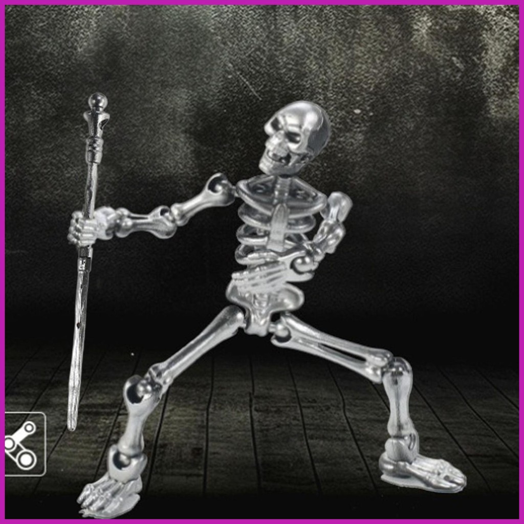 Action Figure Skeleton Flexible Figure Sensory Toy Full Body Assembly ...