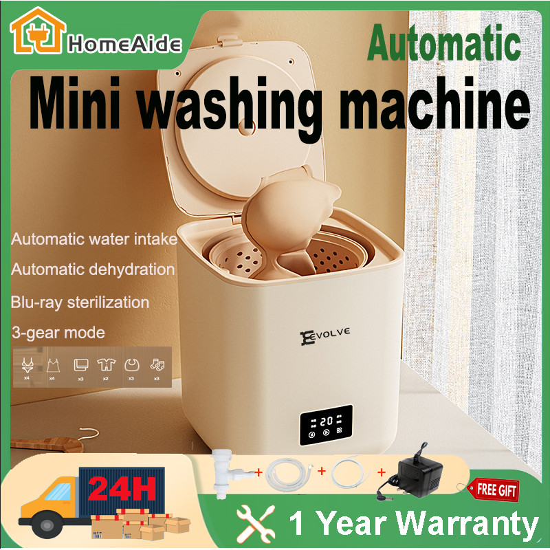 Mini washing machine Small socks underwear washing machine Portable pet ...
