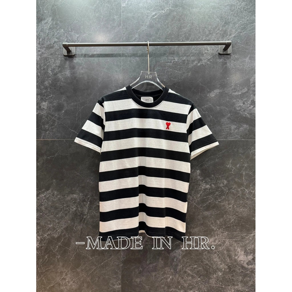 [️Channel Purchasing Agent]25SS Ami Paris Love Paris Summer New Striped ...