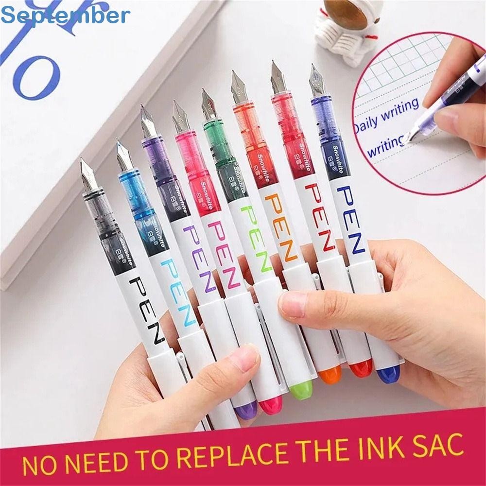 SEPTEMBERHL Fountain Pen, Large Capacity Quick-Drying Writing Ink Pens ...