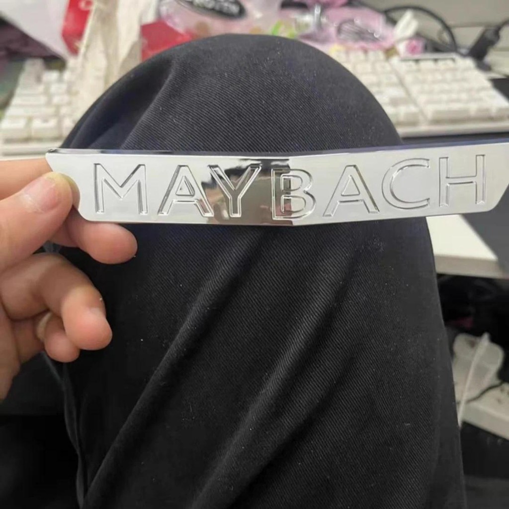 Silver plated Maybach logo For Mercedes-Benz S-Class W222 S320 S400 ...