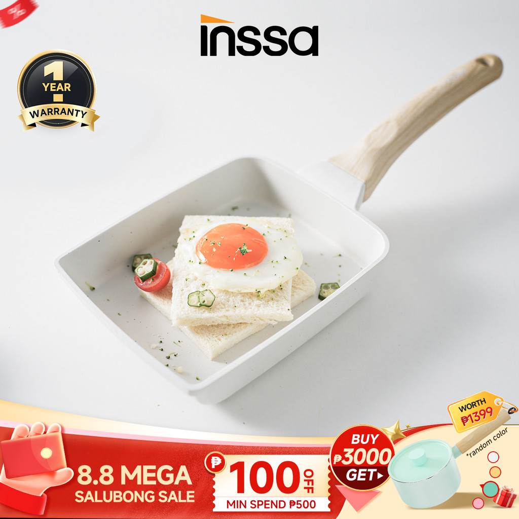INSSA Pan Non-stick Breakfast Pan Die-casting Aluminum Pan Tamagoyaki ...