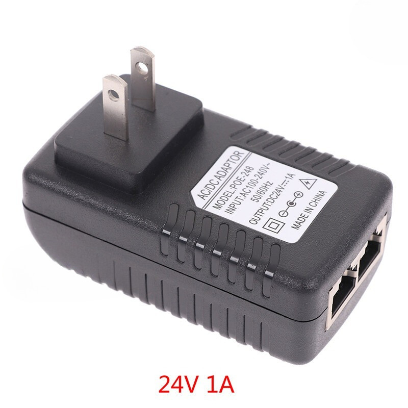 Power Supply Ethernet POE Adaptor AC 110V-240V to DC 12V 15V 24V 48V 0 ...