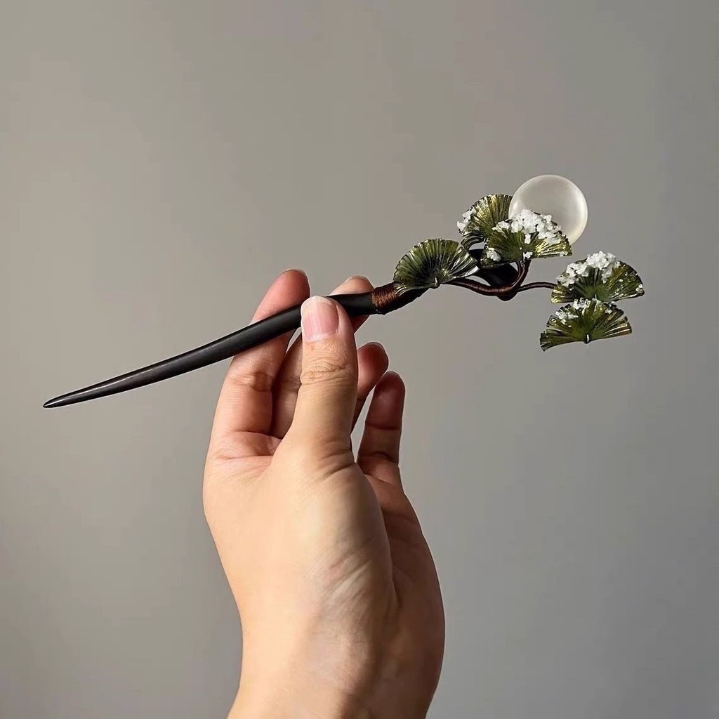 Matsuma-Pine Needle Hairpin Simulation Pine Tree Bamboo Branch Original ...