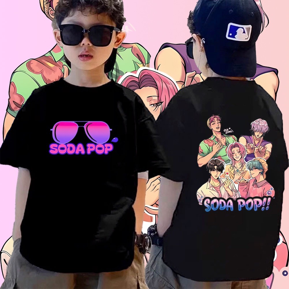 8 Colors Soda Pop KPOP Demon Hunters T Shirt for Kids OCotton Oversized ...