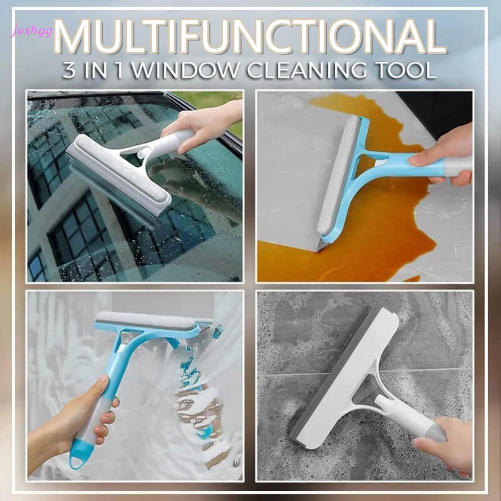 3-in-1 Car Glass Cleaner Tool All-in-One Windshield Scrubber for Semi ...