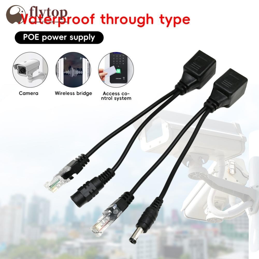 FLYTOP POE Cable Passive Power Over Ethernet Adapter Cable POE Splitter ...