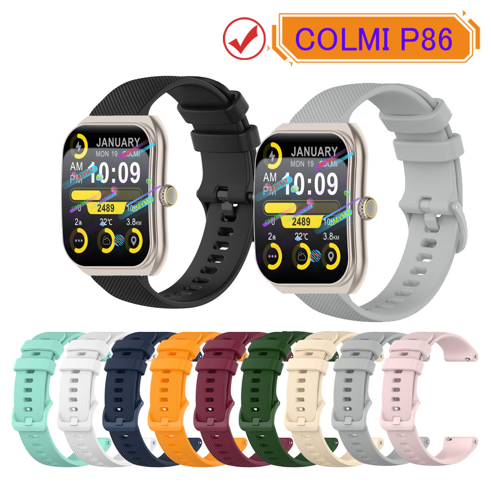 Full P86 Strap Silicone Strap for Colmi P86 Smart Watch Stop Sports ...