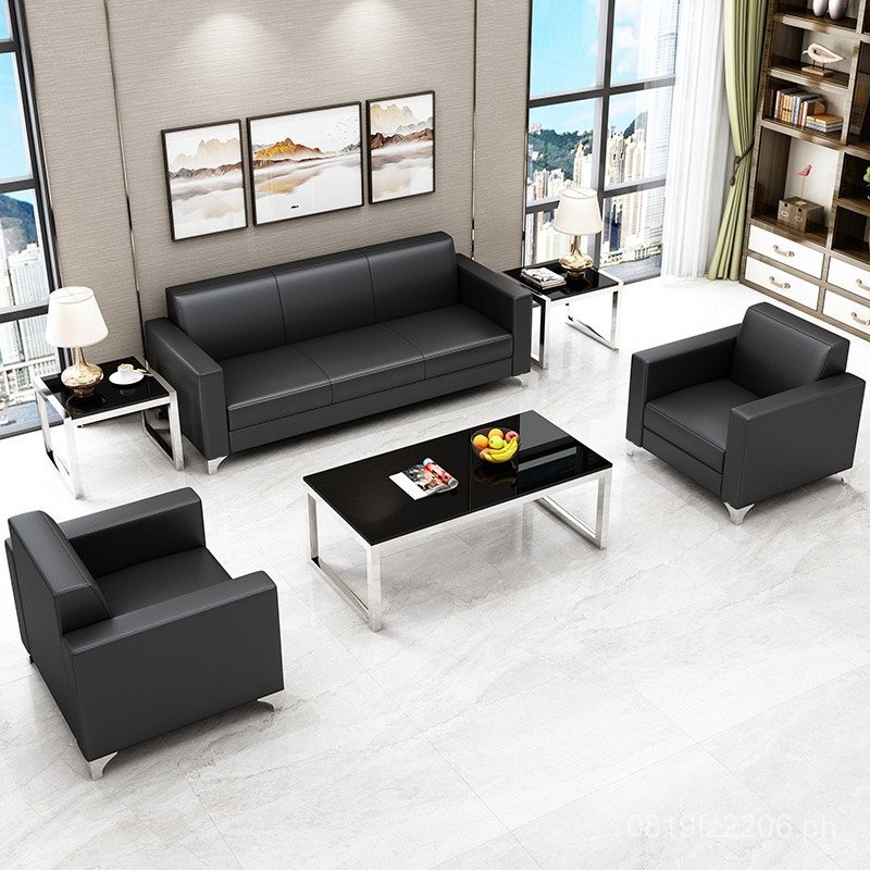 Reception Room Combination Office Simple Sofa Business Modern Leisure ...