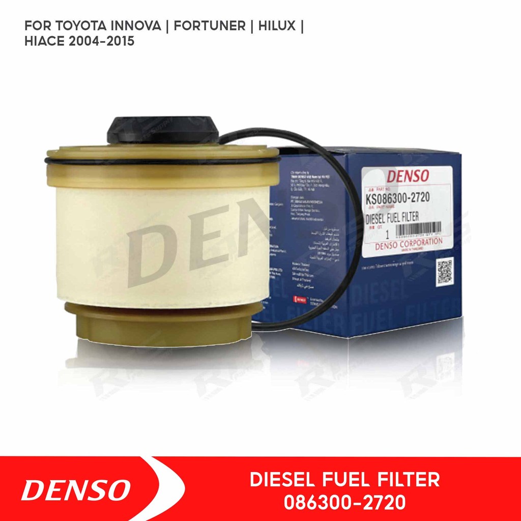 Denso Fuel Filter for Toyota Innova, Fortuner, Hilux, Hiace 2004-2015 ...