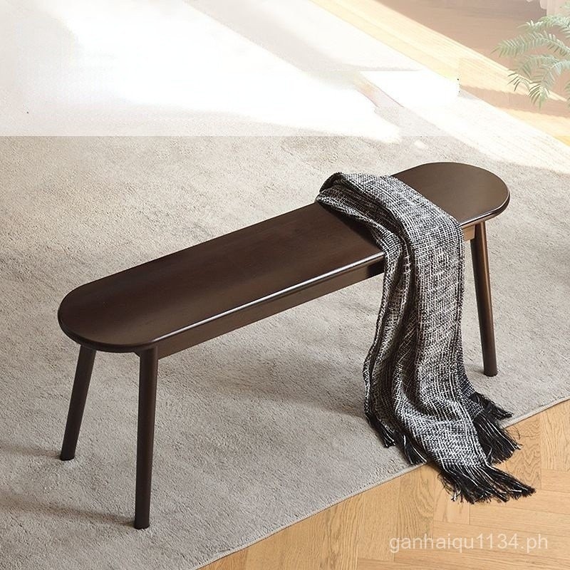 Solid Wood Long Dining Chair Bench Net Red Extremely Narrow Shoe Stool ...