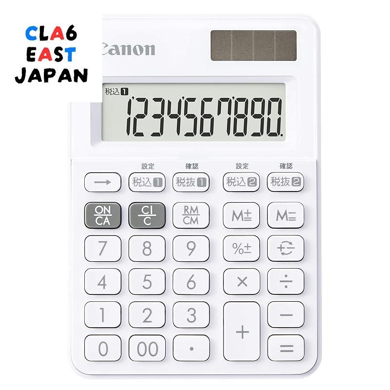 Canon colorful calculator LS-100WT-SW 10 digits mini desktop size with ...
