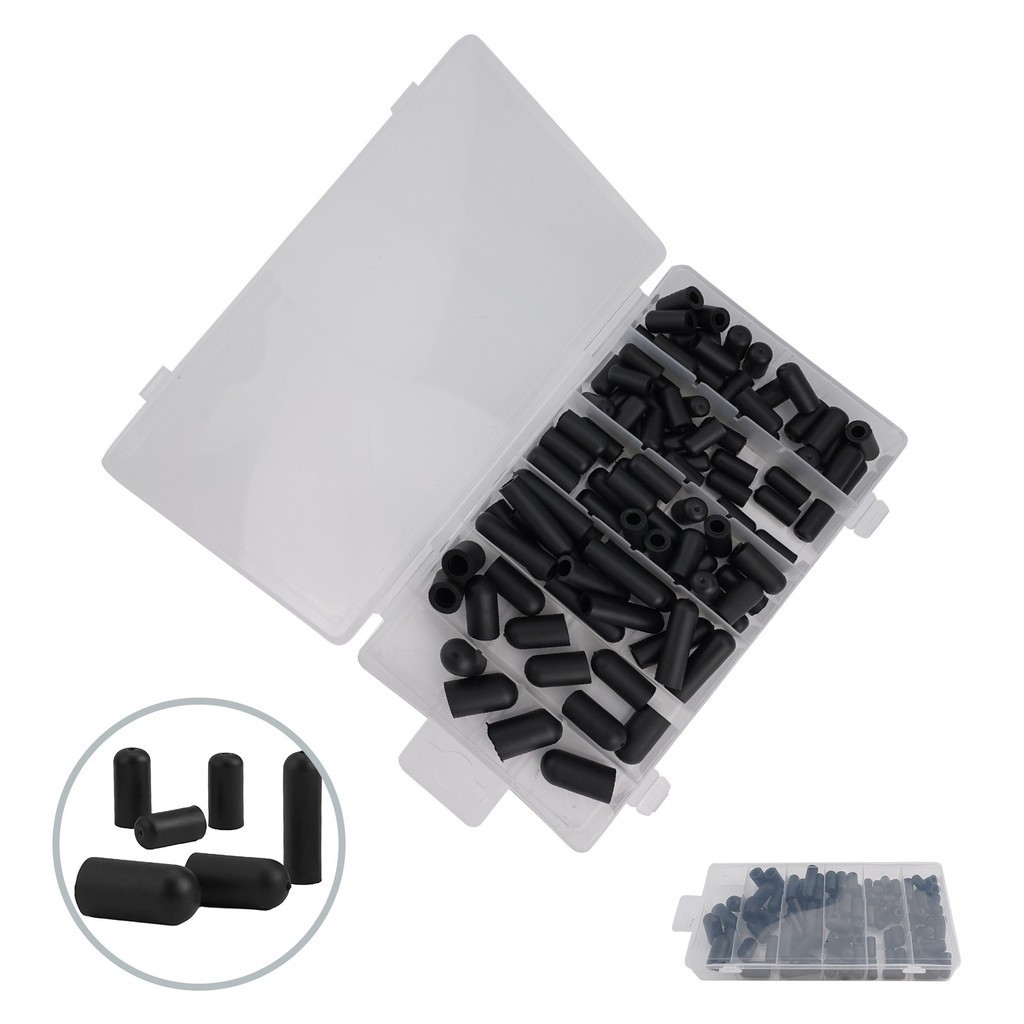 Rubber Vacuum Cap Plug Kit 105 PCS Assorted Vacuum Plugs Hose End Cap ...