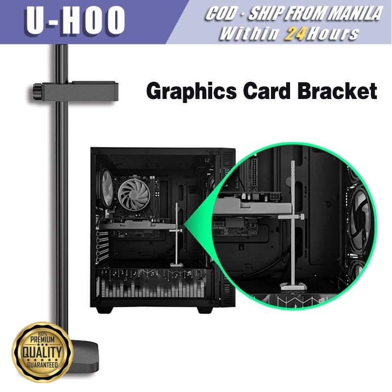 Aluminum Alloy Graphic Card Bracket Video Card Holder Desktop PC Case ...