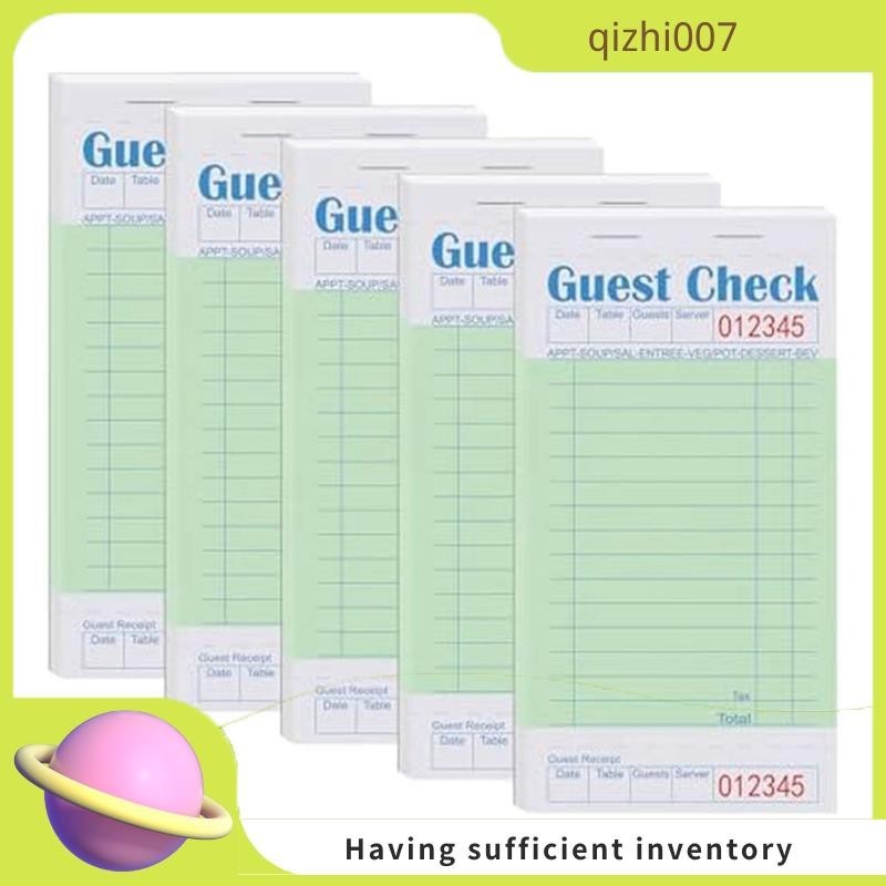 qizhi007 Guest Check Books for Servers,Guest Check,Server Note Pads for ...