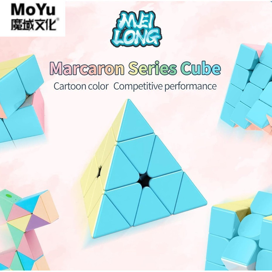 Moyu Meilong Cube Macaron Color Speed Cube 2x2 3x3 4x4 Pyramid Budget ...