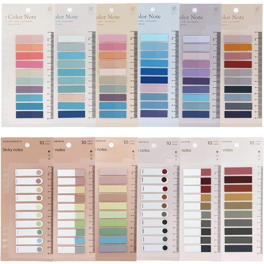 50Pcs Sticky School Office Supplies Notes with Ruler Waterproof ...