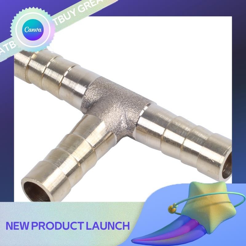 8mm T Shape Air Gas Fuel Water Gasoline Hose Joiner Connector | Shopee ...