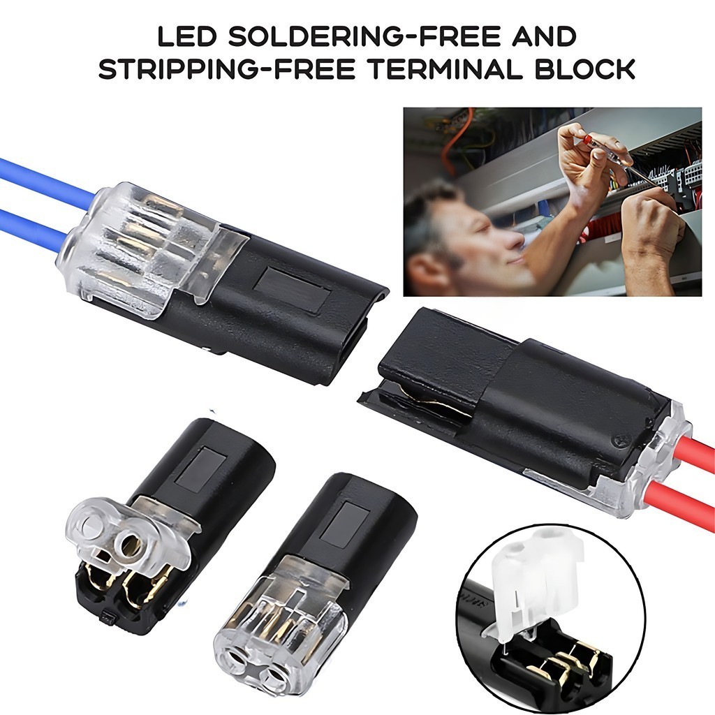 Automotive Waterproof Connector Quick Splice Cable Wire Electrical 2Pin ...