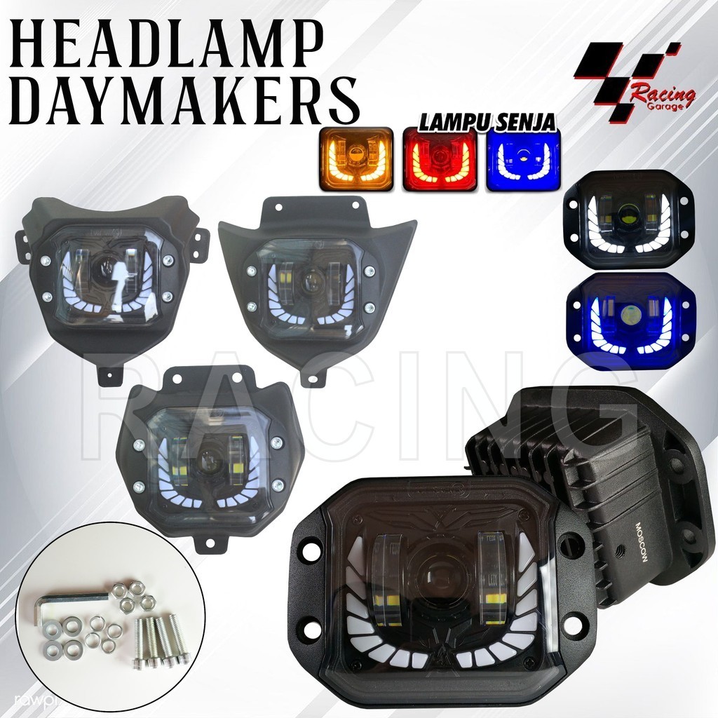 Crf KLX WR WR155 DAYMAKER DEMEKER LED HEADLAMP Front Dirt Bike CROSS ...