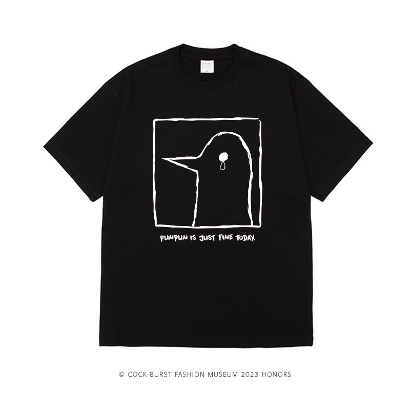Good Night Bubu Oyasumi Punpun Japanese Cartoon Anime Short-Sleeved t ...