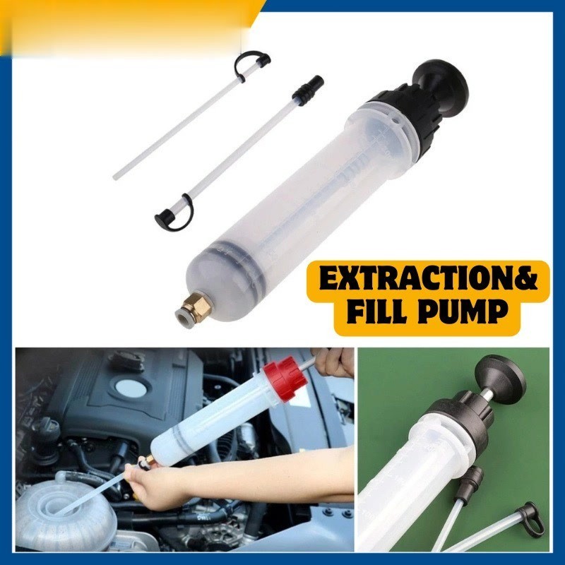 200cc Car Oil Fluid Extractor Filling Syringe Bottle Hand Pump ...