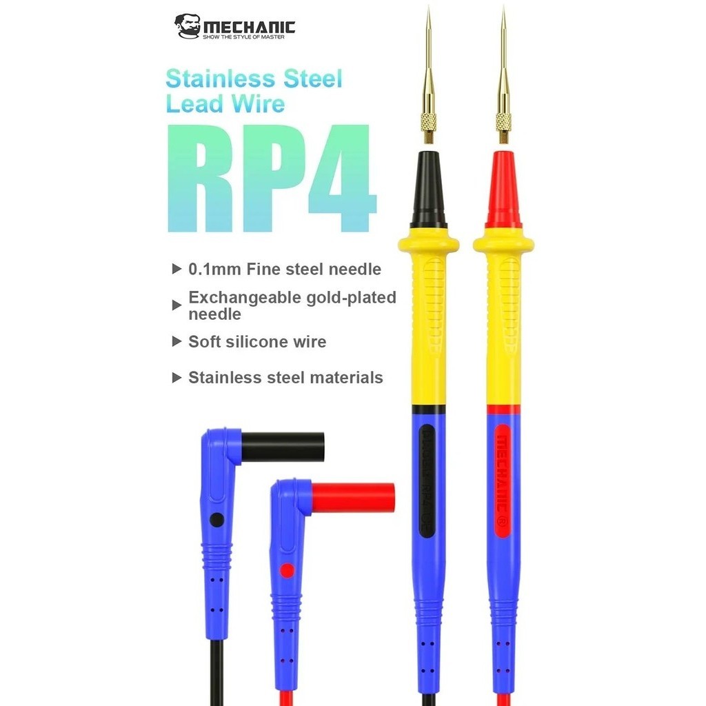 MECHANIC RP4 Multimeter Pen 1000V 20A Stainless Steel with Ultra Fine ...