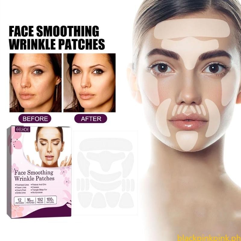 BLACK Face Forehead Cheek Chin Sticker Eye Patches Wrinkle-Removal ...