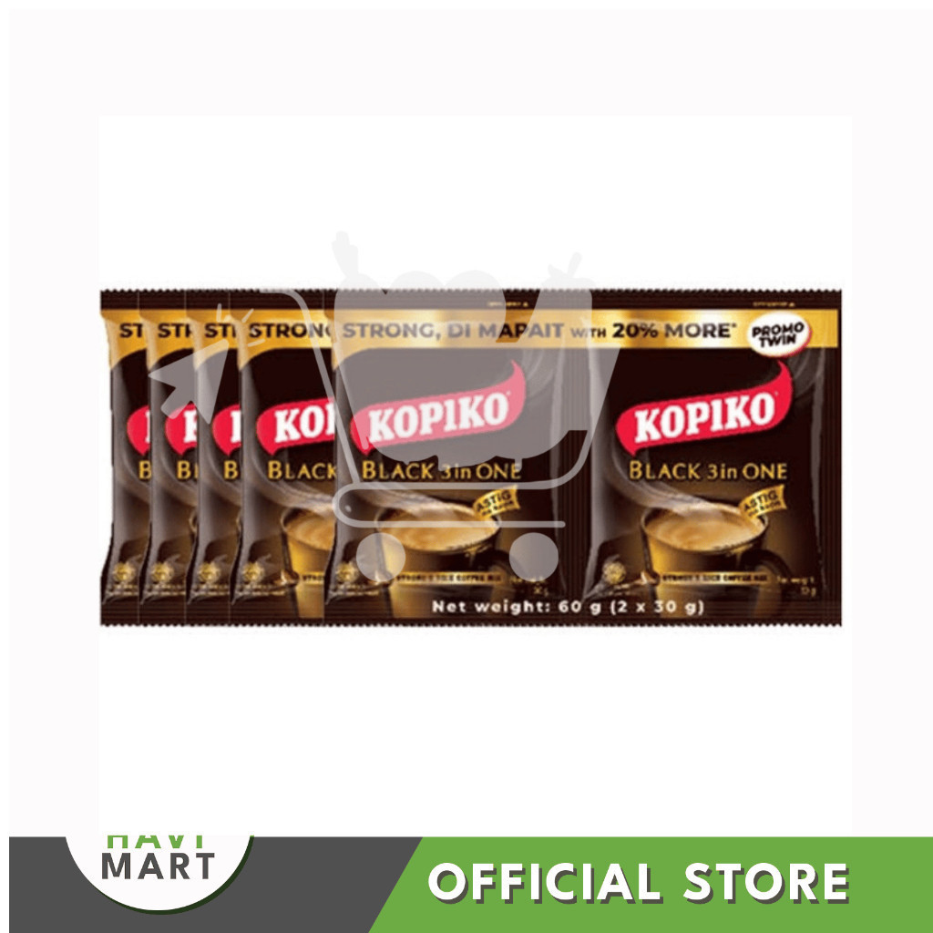 HAVI SHOP KOPIKO BLACK TWIN PACK 3IN1 COFFEE 56G x 10PCS | Shopee ...