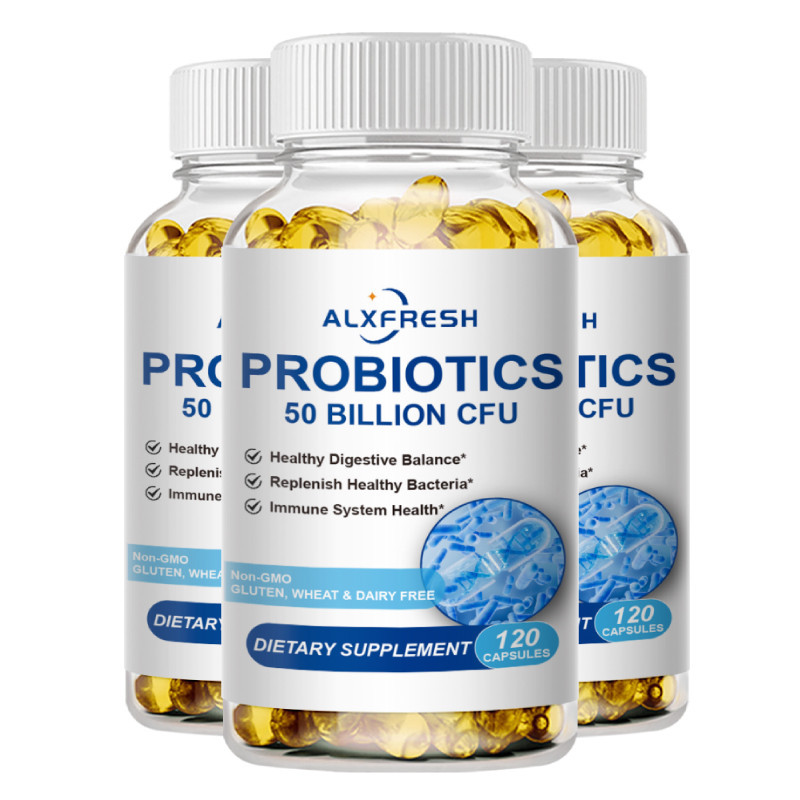 Alxfresh Probiotics Supplement 50 Billion CFU for Supports Digestive ...