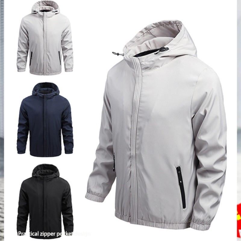 Men's Outdoor Waterproof Windbreaker All-Weather Jacket for Men ...