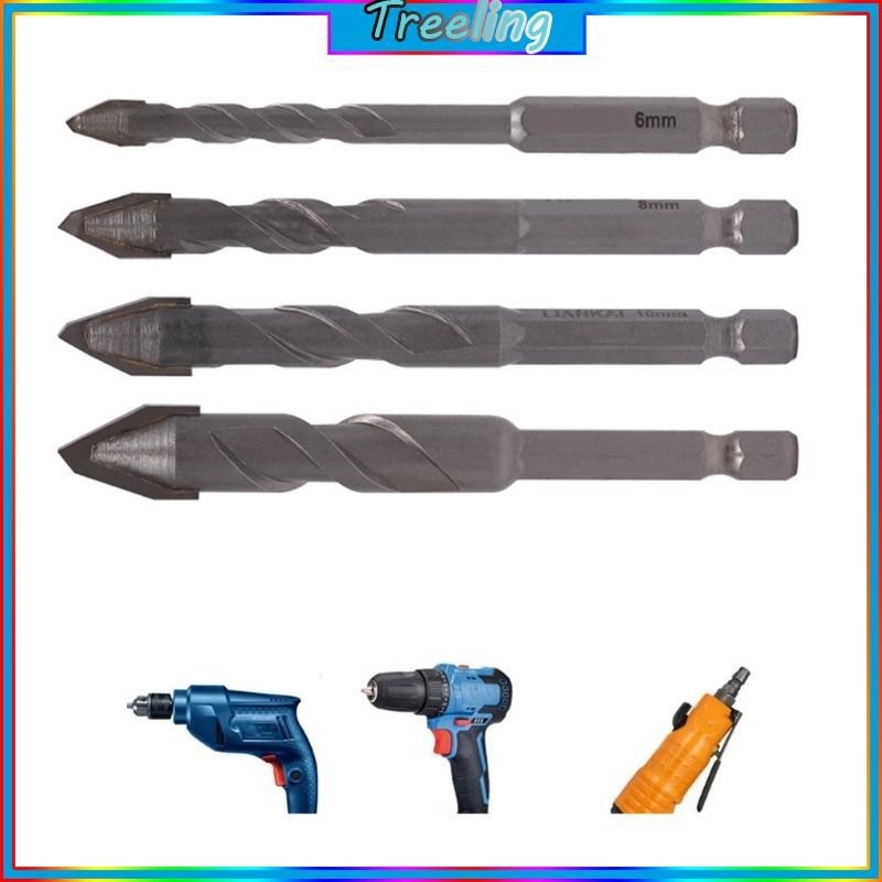 Treeling Screwdriver Bit Masonry Concrete Drill Bit 6 35mm Hexagonal ...
