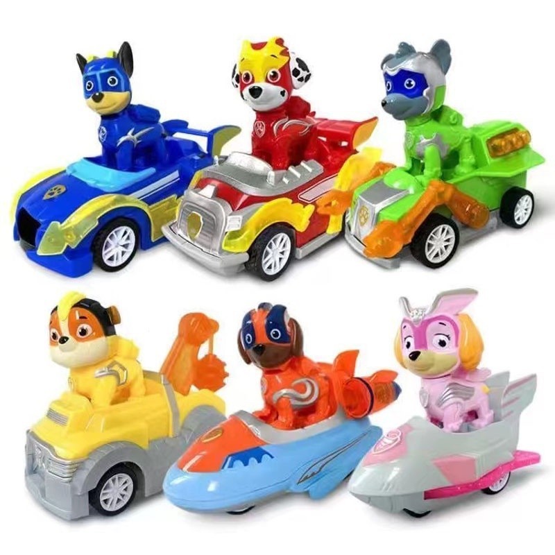 Patrol Team Makes Great Contributions Toys PAW Power Dog 6 Pieces Pack ...