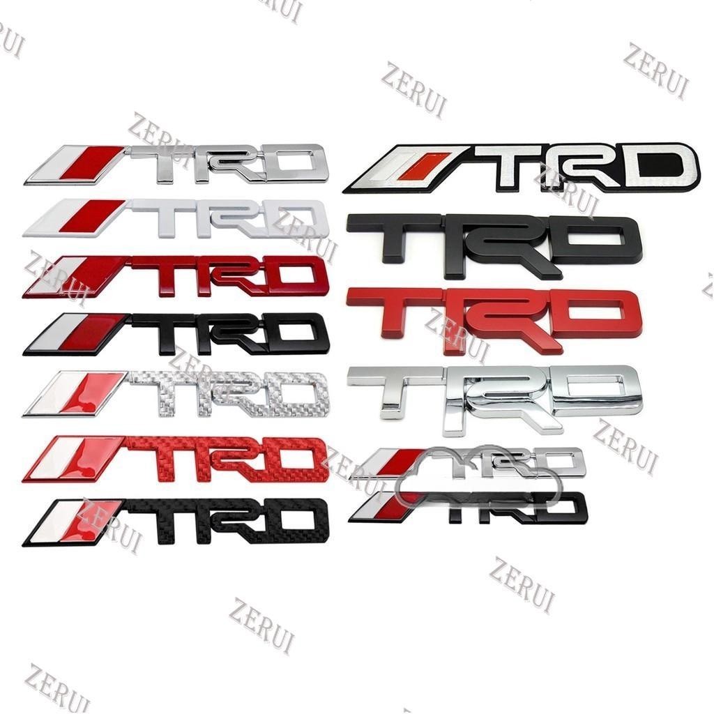ZR For TRD Logo Metal Car Body Sticker Auto Front Grille Emblem Badge ...