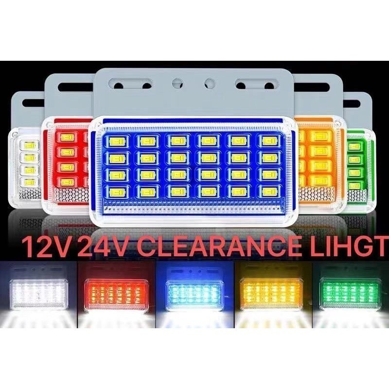 Clearance Light / Side Marker Lamp LED 12v 24v 12smd Led lightning for ...