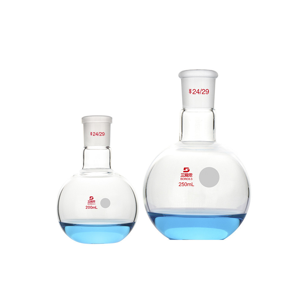 Flat Bottom Flask 100 250 500 1,000ml Single Port High Temperature ...
