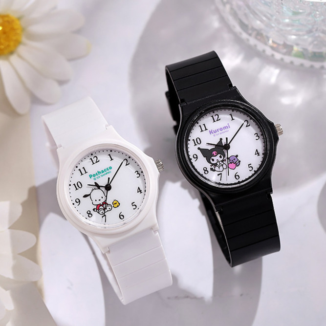 Sanrio Kids Cute Quartz Cartoon Watch Kids Kuromoi Simple Round Dial ...