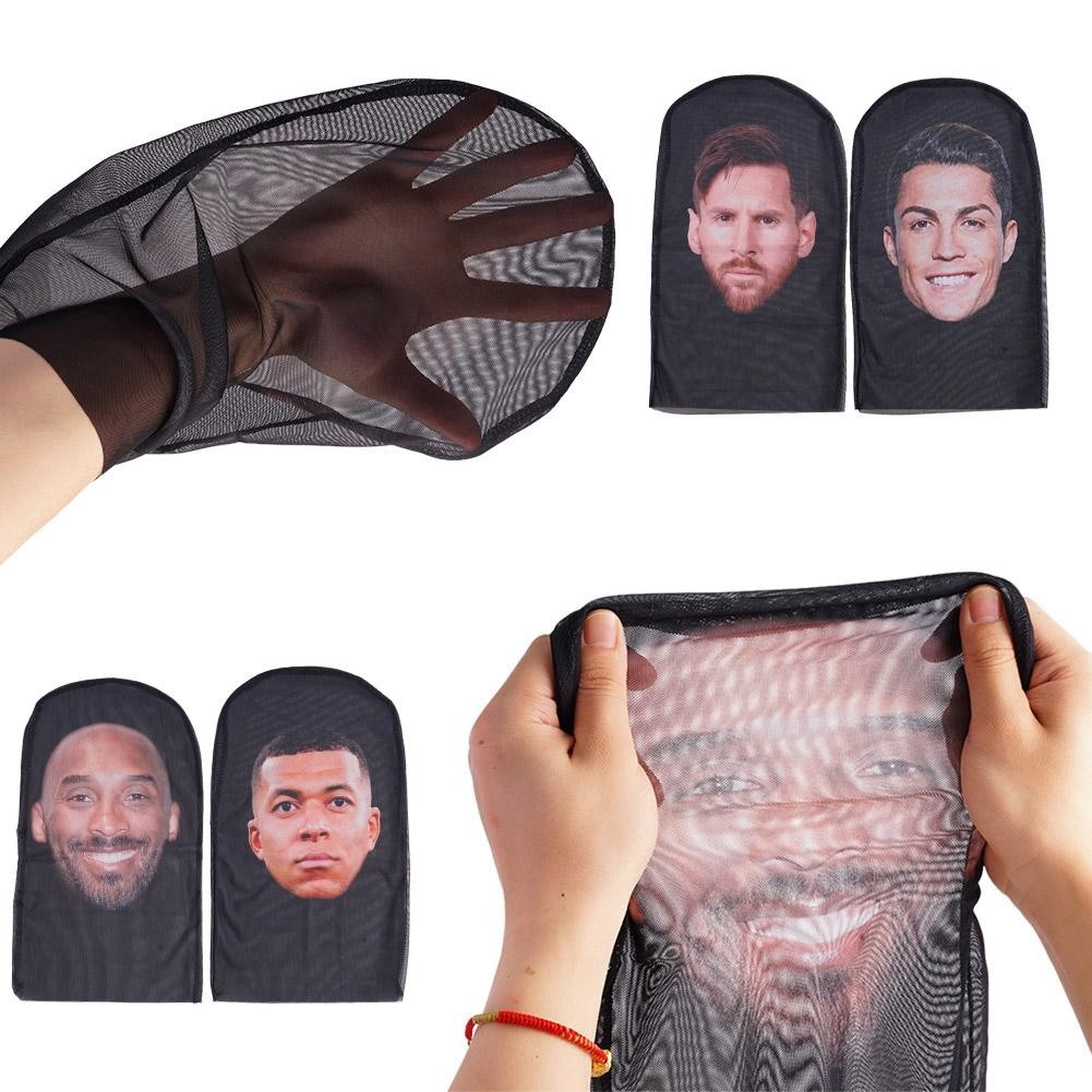 3D Facial Perspective Full Face Mask Simulation Headgear For Fans Funny ...
