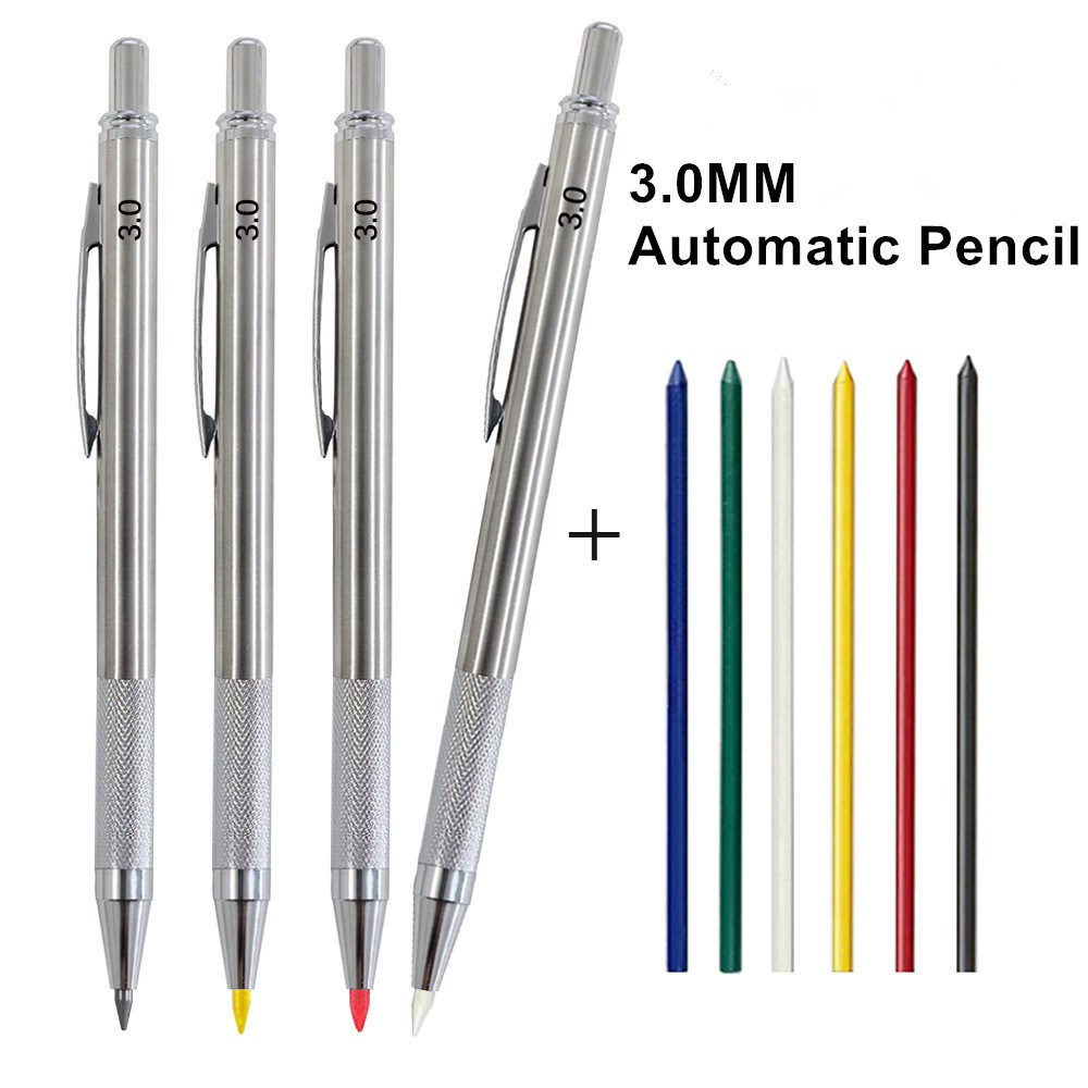 3.0MM Art Painting Pencil Set with Leads Stainless Steel Metal ...