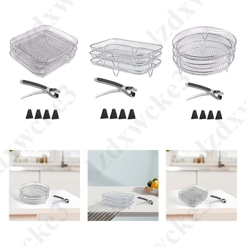 [Lzdxwcke3] -Rack, Grill Rack, 3-layer Baking Basket, Pan for Cooking ...