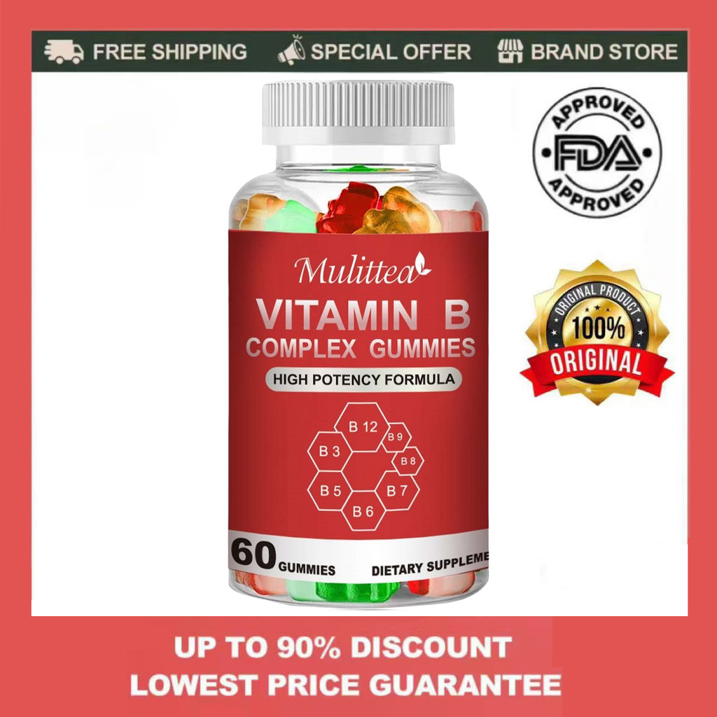 Mulittea Vitamin B Complex Gummies Maintains healthy metabolism, energy ...