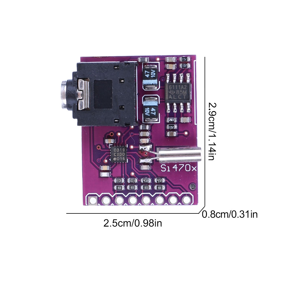 Si4703 RDS FM Radio Tuner Evaluation Breakout Module with 3.5MM ... Si4703 RDS FM Radio Tuner Evaluation Breakout Module with 3.5MM ...