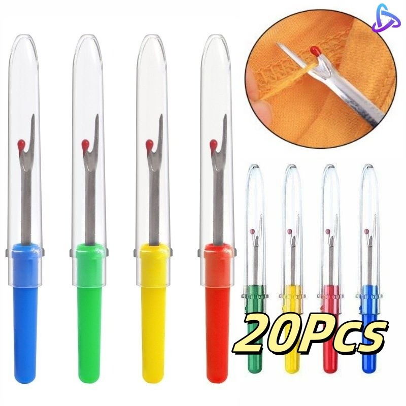 20Pcs Random Color Plastic Handle Needlework Craft Thread Cutter with ...